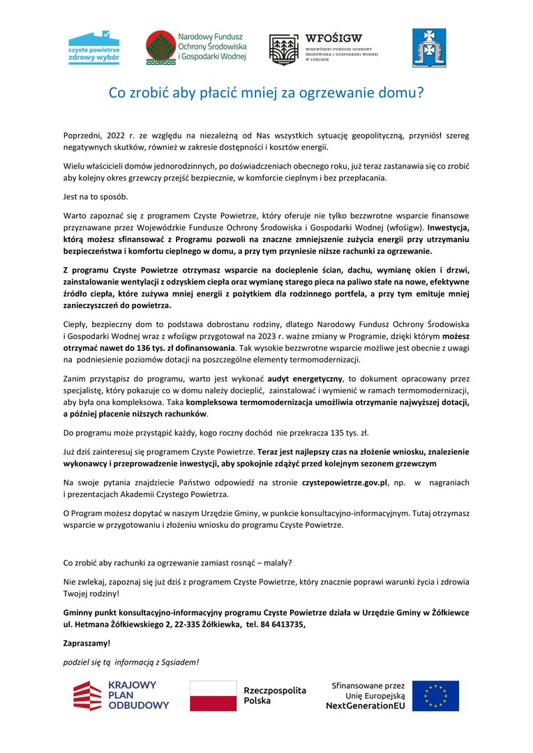 Wiadomości - Urząd Gminy Żółkiewka Wiadomości - Urząd Gminy Żółkiewka