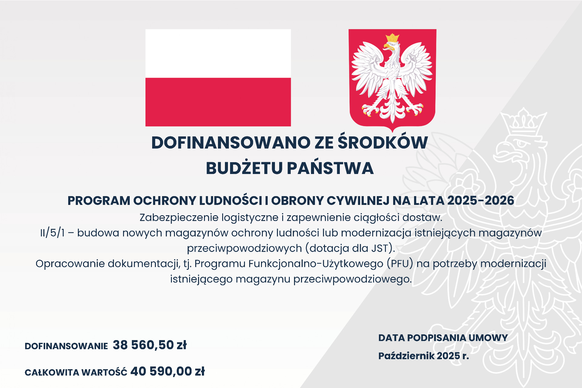 PROGRAM OCHRONY LUDNOŚCI I OBRONY CYWILNEJ NA LATA 2025-2026 ...